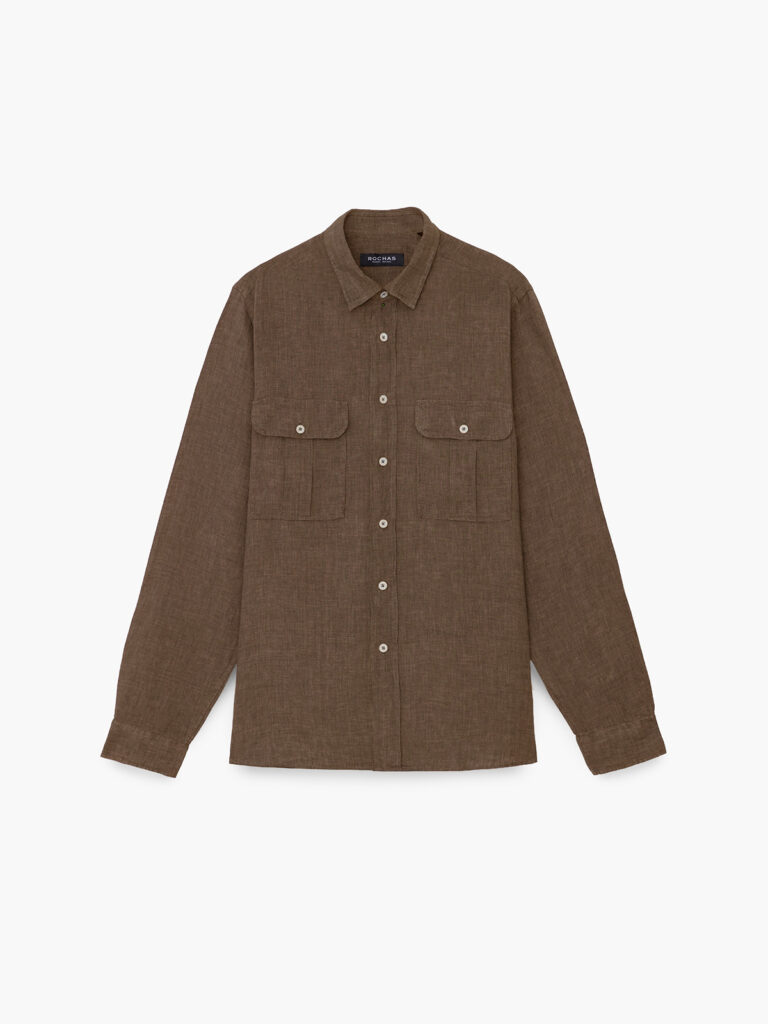 CAMISA LINO DOBLE BOLSILLO | ROCHAS